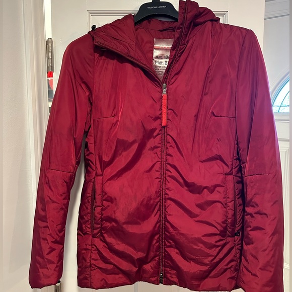Prada | Jackets & Coats | Prada Jacket Dark Red Very Cozy | Poshmark